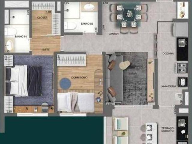Apartamento com 3 dormitórios à venda, 136 m² por R$ 1.290.000,00 City América São Paulo/SP
