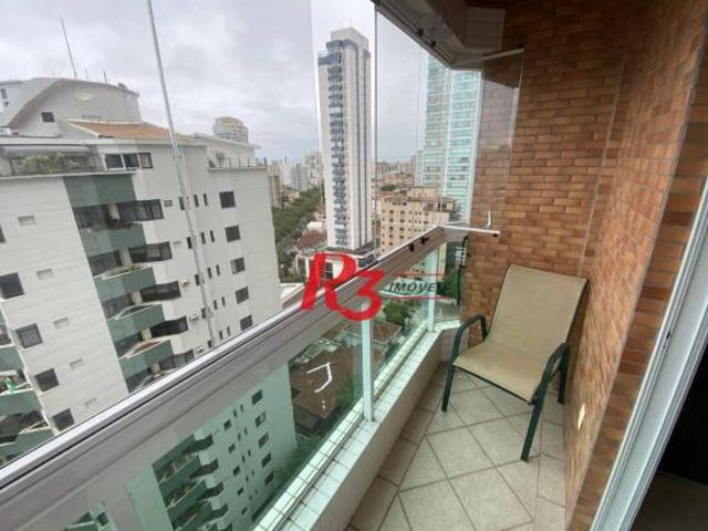 Apartamento com 3 dormitórios à venda, 138 m² por R$ 2.100.000,00 Embaré Santos/SP