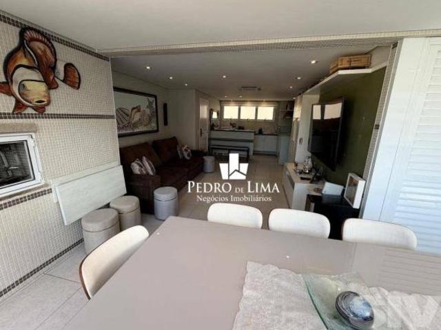 Apartamento com 3 dormitórios à venda, 138 m² por R$ 4.300.000,00 Riviera Módulo 8 Bertioga/SP