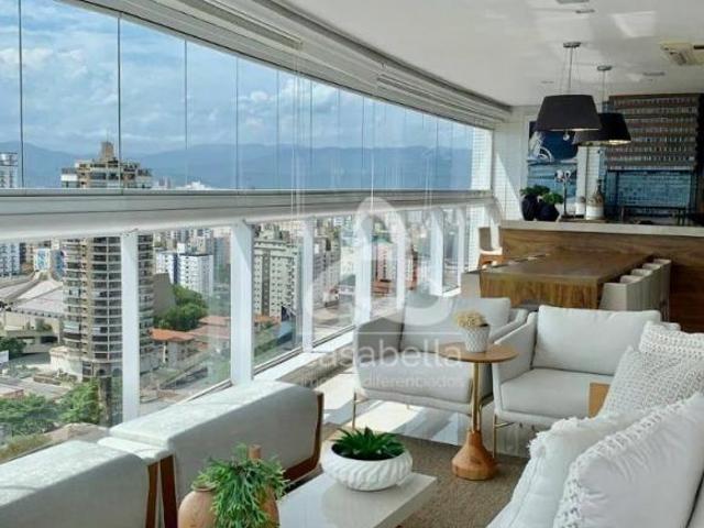 Apartamento com 3 dormitórios à venda, 255 m² por R$ 4.700.000,00 Aparecida Santos/SP