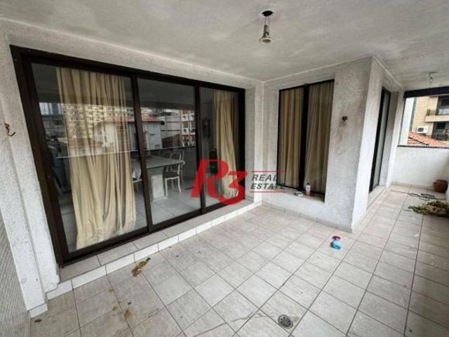 Apartamento com 3 dormitórios à venda, 200 m² por R$ 1.500.000,00 Embaré Santos/SP