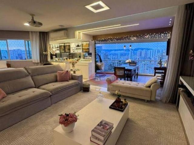 Apartamento com 3 dormitórios à venda, 200 m² por R$ 3.180.000,00 Ponta da Praia Santos/SP