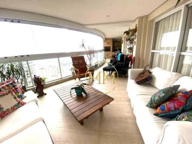 Apartamento com 3 dormitórios à venda, 204 m² por R$ 3.000.000,00 Boqueirão Santos/SP