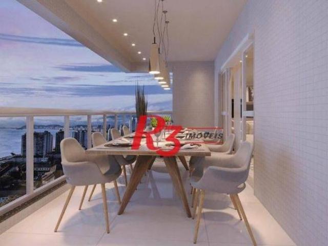 Apartamento com 3 dormitórios à venda, 218 m² por R$ 5.800.000,00 Ponta da Praia Santos/SP