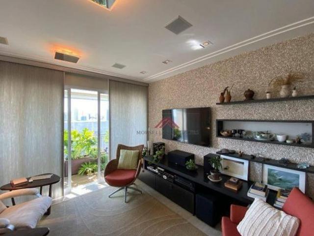 Apartamento com 3 dormitórios à venda, 220 m² por R$ 3.400.000,00 Brooklin São Paulo/SP