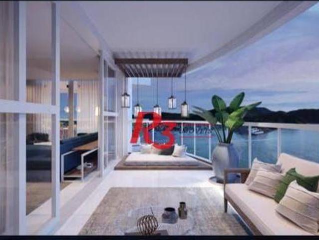 Apartamento com 3 dormitórios à venda, 227 m² por R$ 4.300.000,00 Ponta da Praia Santos/SP