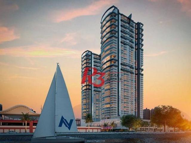 Apartamento com 3 dormitórios à venda, 227 m² por R$ 5.600.000,00 Ponta da Praia Santos/SP
