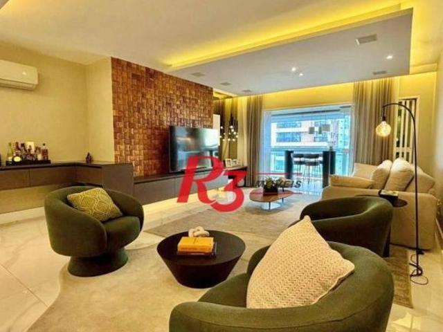 Apartamento com 3 dormitórios à venda, 232 m² por R$ 3.990.000,00 Embaré Santos/SP