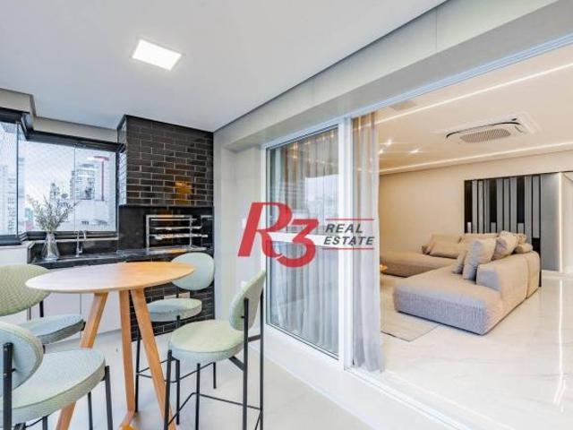 Apartamento com 3 dormitórios à venda, 234 m² por R$ 3.500.000,00 Boqueirão Santos/SP