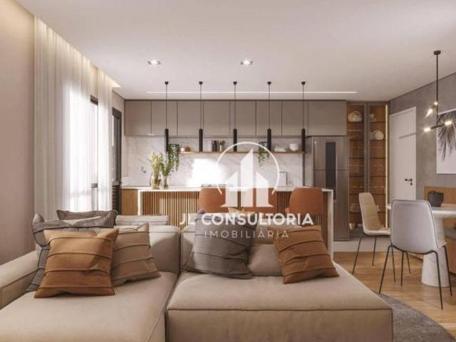 Apartamento à venda, 54 m² por R$ 409.696,45 Capão Raso Curitiba/PR