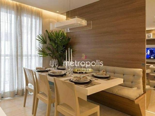 Apartamento com 3 dormitórios à venda, 57 m² por R$ 450.000,00 Vila Valparaíso Santo André/SP