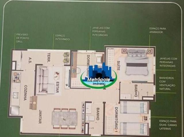 Apartamento com 3 dormitórios à venda, 58 m² por R$ 488.000,00 Vila Fátima G