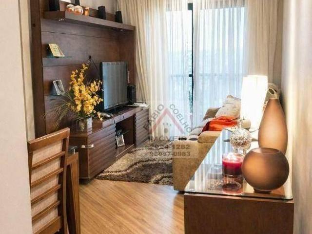 Apartamento com 3 dormitórios à venda, 65 m² por R$ 390.000,00 Campo Grande São Paulo/SP