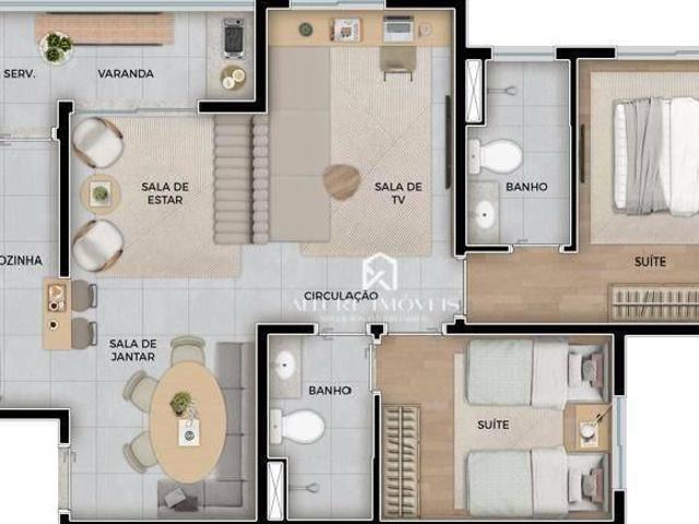 Apartamento à venda, 66 m² por R$ 578.410,00 Jardim das Indústrias São José dos Campos/SP