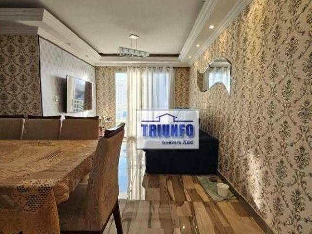 Apartamento com 3 dormitórios à venda, 79 m² por R$ 580.000 Vila Pires Santo André/SP
