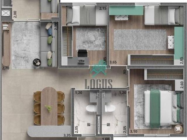 Apartamento com 3 dormitórios à venda, 70 m² a partir de R$ 672.000 Rudge Ramos São Bernardo do