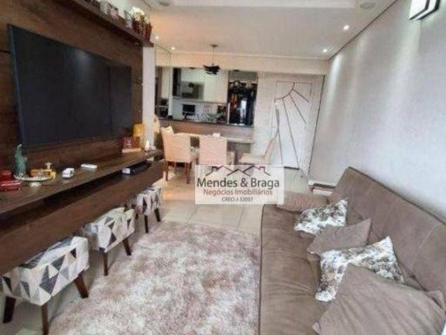 Apartamento com 3 dormitórios à venda, 71 m² por R$ 635.000,00 Vila Augusta Guarulhos/SP