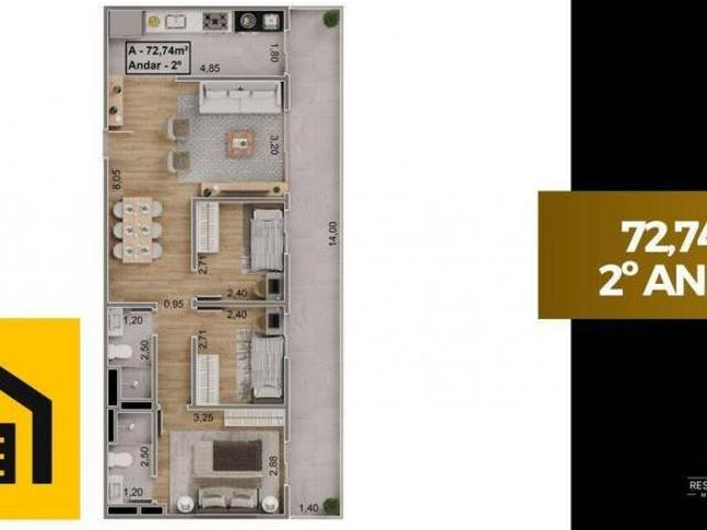 Apartamento com 3 dormitórios à venda, 72 m² por R$ 506.000 Vila Guarani Mauá/SP