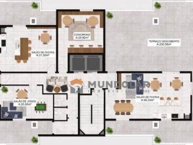 Apartamento com 3 dormitórios à venda, 84 m² por R$ 516.036,11 Boa Vista Curitiba/PR