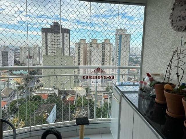 Apartamento com 3 dormitórios à venda, 84 m² por R$ 750.000,00 Vila Valparaíso Santo André/SP