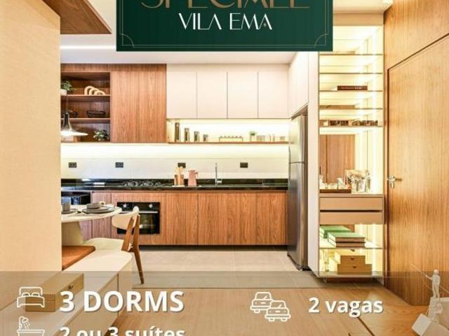 Apartamento com 3 dormitórios à venda, 84 m² por R$ 986.771,00 Vila Ema São José dos Campos/SP