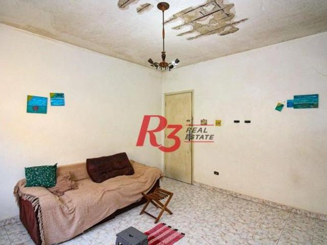 Apartamento com 3 dormitórios à venda, 85 m² por R$ 375.000,00 Ponta da Praia Santos/SP