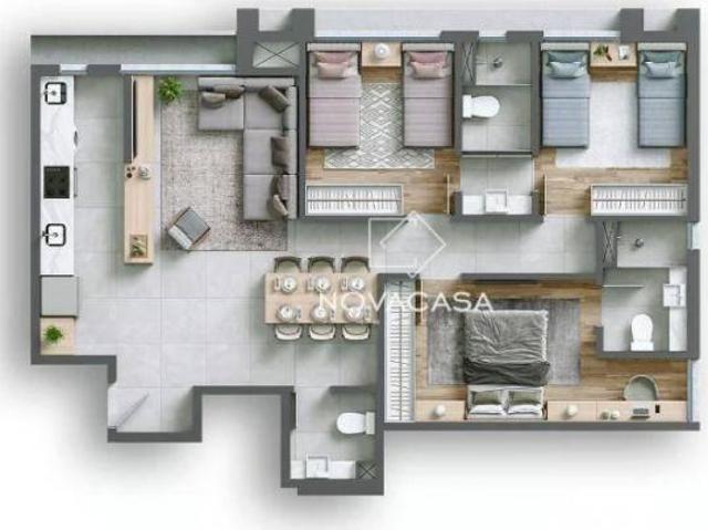 Apartamento com 3 dormitórios à venda, 86 m² por R$ 1.627.384,00 Gutierrez Belo Horizonte/MG