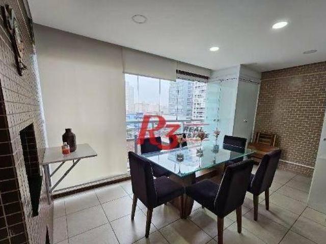 Apartamento com 3 dormitórios à venda, 87 m² por R$ 1.200.000,00 Pompéia Santos/SP