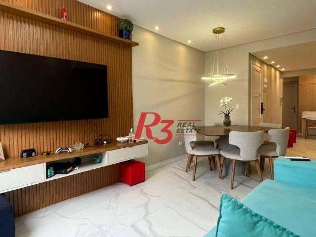 Apartamento com 3 dormitórios à venda, 87 m² por R$ 950.000,00 Boqueirão Santos/SP