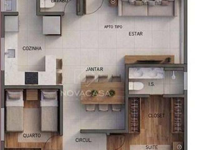 Apartamento com 3 dormitórios à venda, 88 m² por R$ 980.000,00 Castelo Belo Horizonte/MG