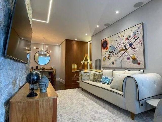 Apartamento com 3 dormitórios à venda, 82 m² por R$ 1.325.000,00 Condomínio Jardins de Monet Bar