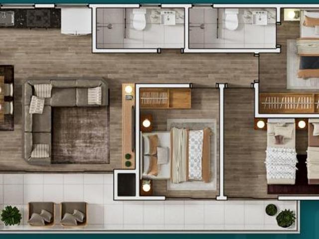 Apartamento com 3 dormitórios à venda, 82 m² por R$ 838.000,00 Centro Guaratuba/PR