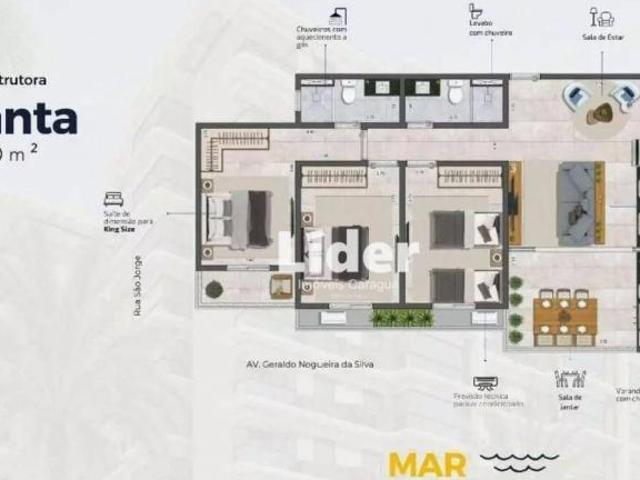 Apartamento com 3 dormitórios à venda, 83 m² por R$ 550.000,00 Praia das Palmeiras Caraguatatuba