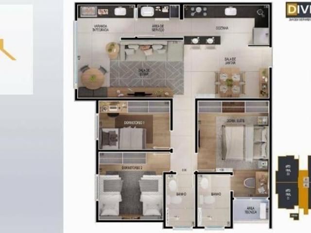 Apartamento com 3 dormitórios à venda, 83 m² por R$ 569.000,00 Jardim Vera Cruz Sorocaba/SP