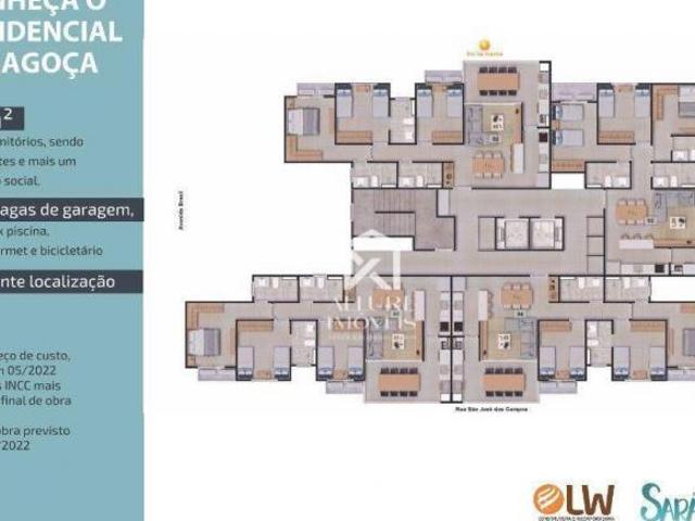 Apartamento com 3 dormitórios à venda, 94 m² por R$ 527.151,18 Sumaré Caraguatatuba/SP