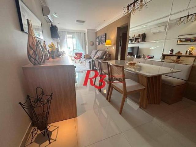 Apartamento com 3 dormitórios à venda, 96 m² por R$ 1.150.000,00 Campo Grande Santos/SP