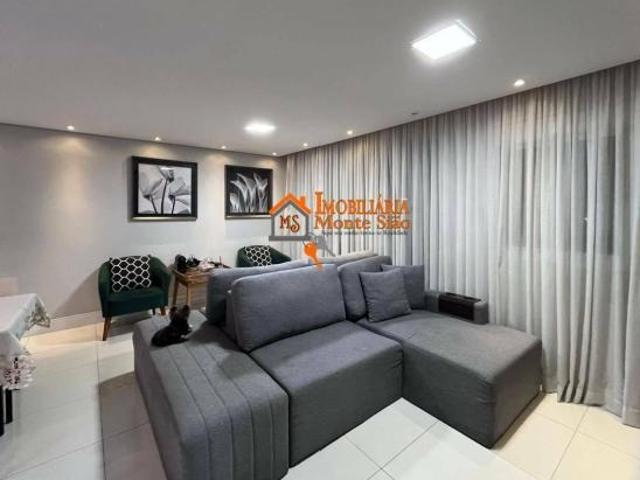 Apartamento com 3 dormitórios à venda, 96 m² por R$ 1.335.000,00 Vila Augusta Guarulhos/SP