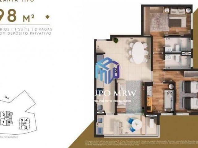 Apartamento com 3 dormitórios à venda, 97 m² por R$ 925.200,00 Jardim Emília Sorocaba/SP
