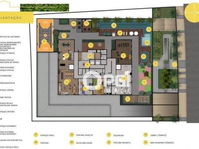 Apartamento com 3 dormitórios à venda, 97 m² por R$ 931.098,00 Jardim Olhos D&apos Água Ribeirão Pret