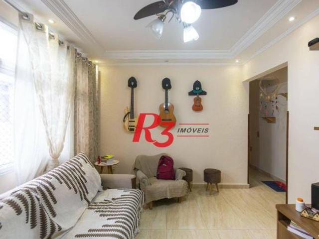 Apartamento com 3 dormitórios à venda, 98 m² por R$ 750.000,00 Ponta da Praia Santos/SP