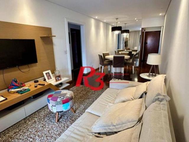 Apartamento com 3 dormitórios à venda, 98 m² por R$ 850.000,00 Ponta da Praia Santos/SP