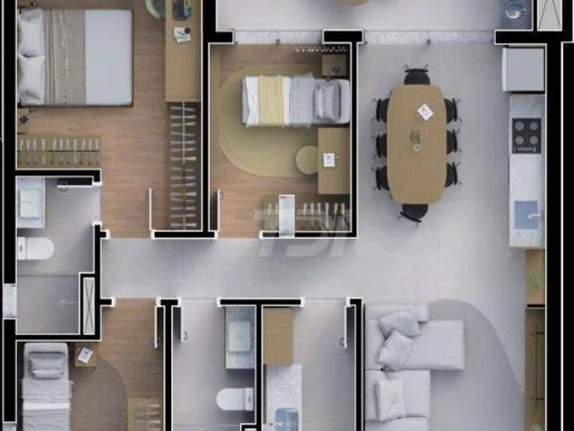 Apartamento com 3 dormitórios à venda, 90 m² por R$ 1.143.411,07 Água Verde Curitiba/PR