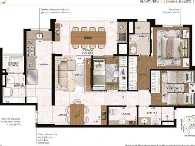 Apartamento com 3 dormitórios à venda, 90 m² por R$ 748.054,00 Matriz Mauá/SP