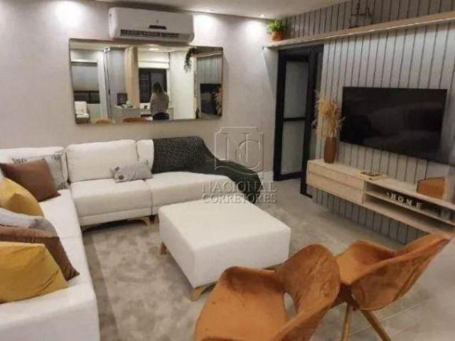 Apartamento com 3 dormitórios à venda, 92 m² Campestre Santo André/SP