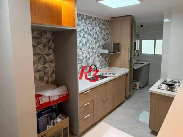 Apartamento com 3 dormitórios à venda, 92 m² por R$ 920.000,00 Ponta da Praia Santos/SP
