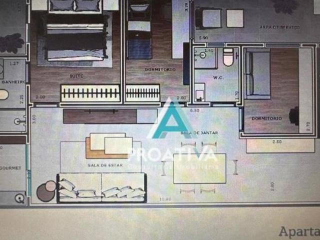 Apartamento com 3 dormitórios à venda, 92 m² Vila Alpina Santo André/SP