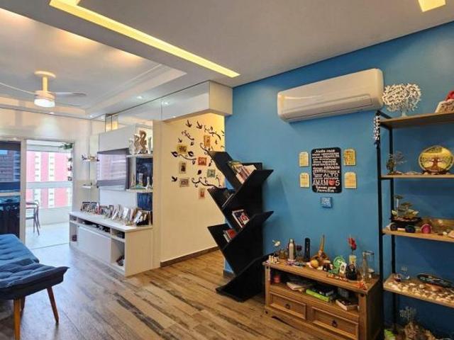 Apartamento com 3 dormitórios convertido para 2, sendo 1 com closet reversível à venda, 112 m² por