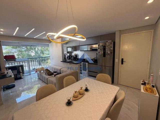 Apartamento com 3 dormitórios e 2 vagas à venda, 66 m² por R$ 550.000 Vila Santa Maria São Paulo