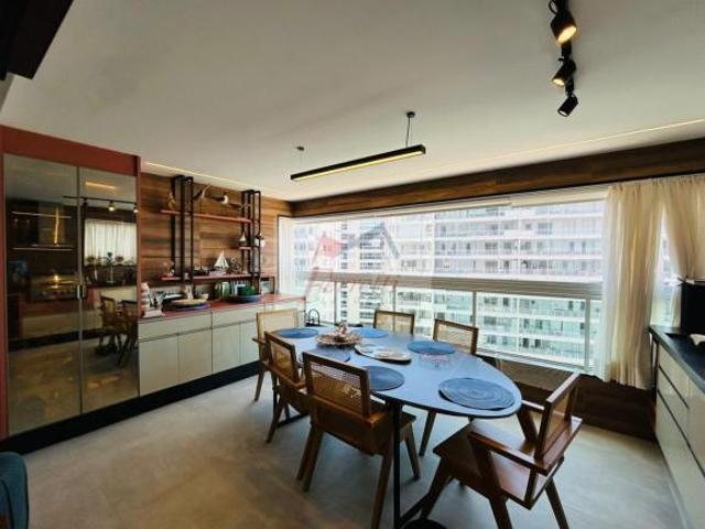 Apartamento com 3 dormitórios mobiliado, decorado e climatizado venda Porteira Fechada em Astúrias