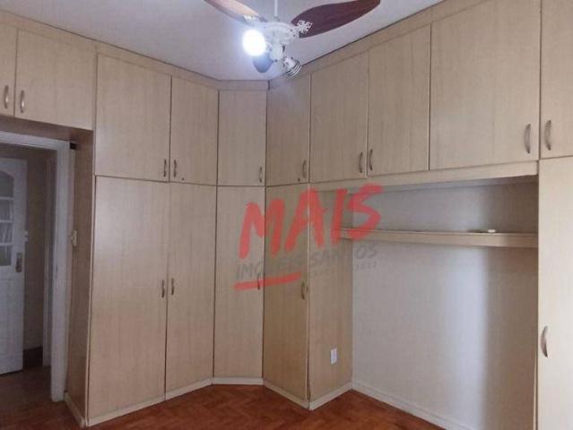 Apartamento com 3 dormitórios para alugar, 100 m² Gonzaga Santos/SP